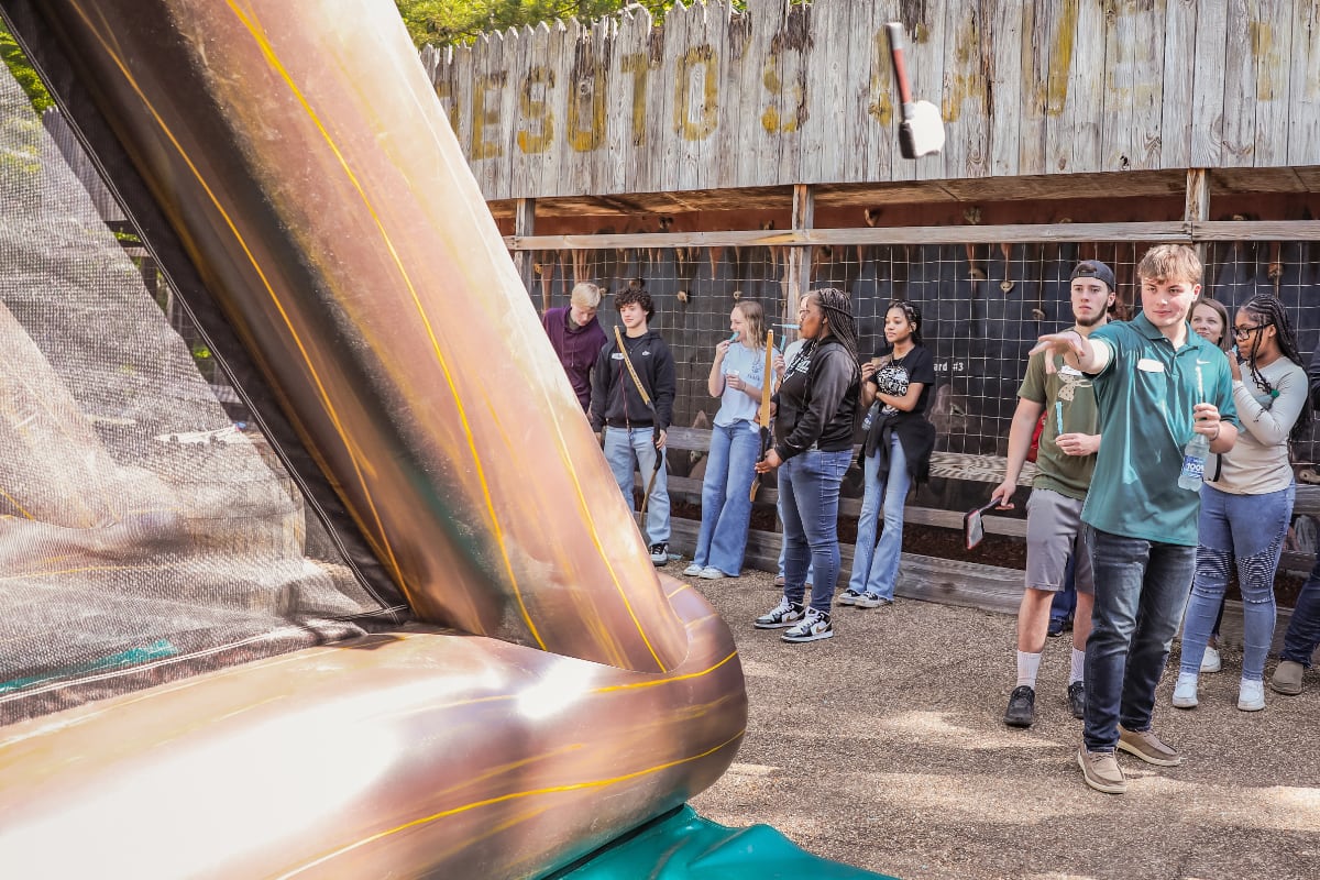 Lumberjack Throw Inflatable - Majestic Caverns